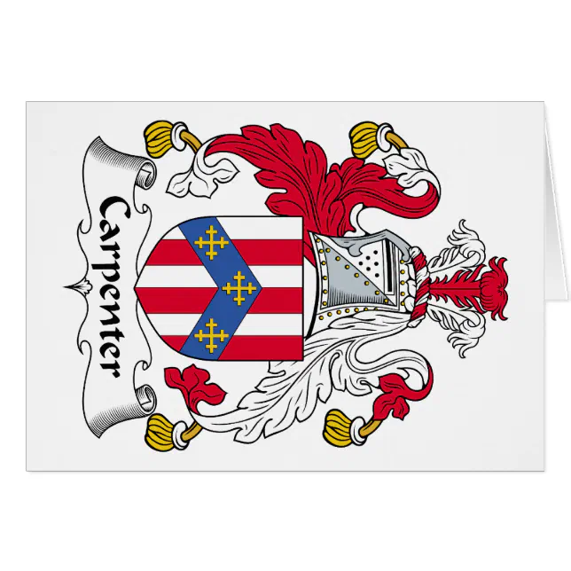 Carpenter Family Crest | Zazzle