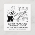 Carpenter & Joiner Promotional Square Business Card | Zazzle