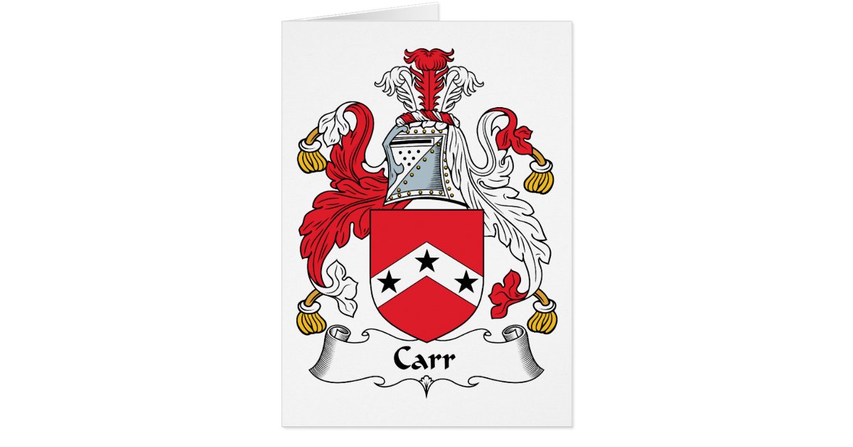 Carr Family Crest | Zazzle