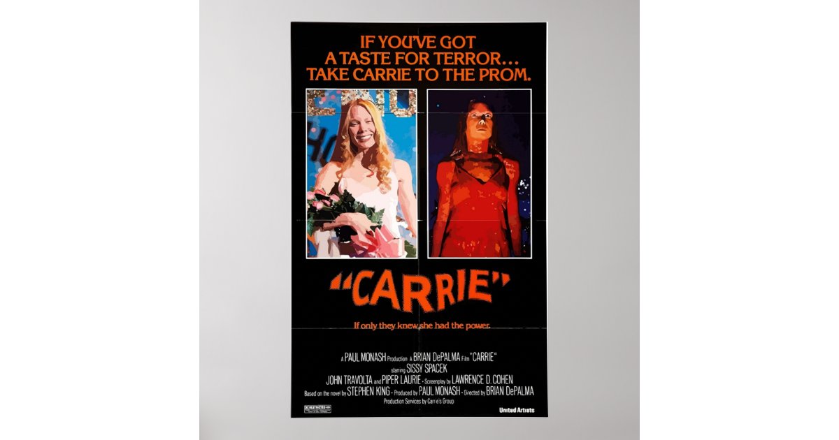 carrie 1976 poster | Zazzle