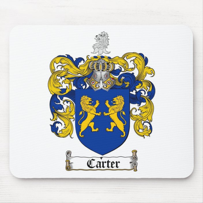 CARTER FAMILY CREST - CARTER COAT OF ARMS MOUSE MAT | Zazzle.co.uk