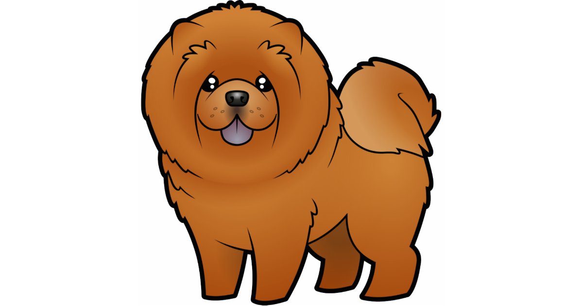 Cartoon Chow Chow Photo Sculpture Magnet | Zazzle