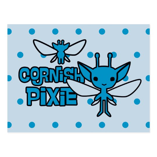 Cartoon Cornish Pixie Character Art Postcard | Zazzle.co.uk