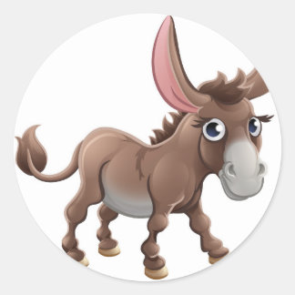 Cartoon Donkey Stickers | Zazzle.co.uk