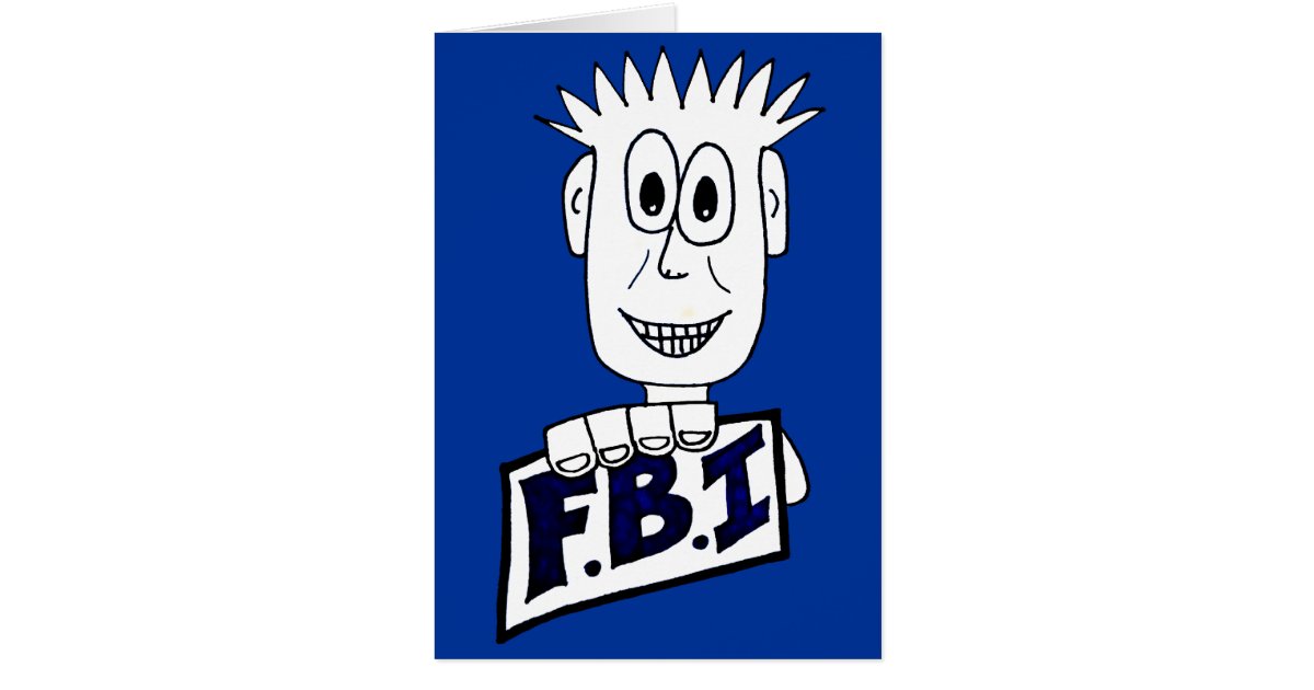 Cartoon FBI Agent | Zazzle