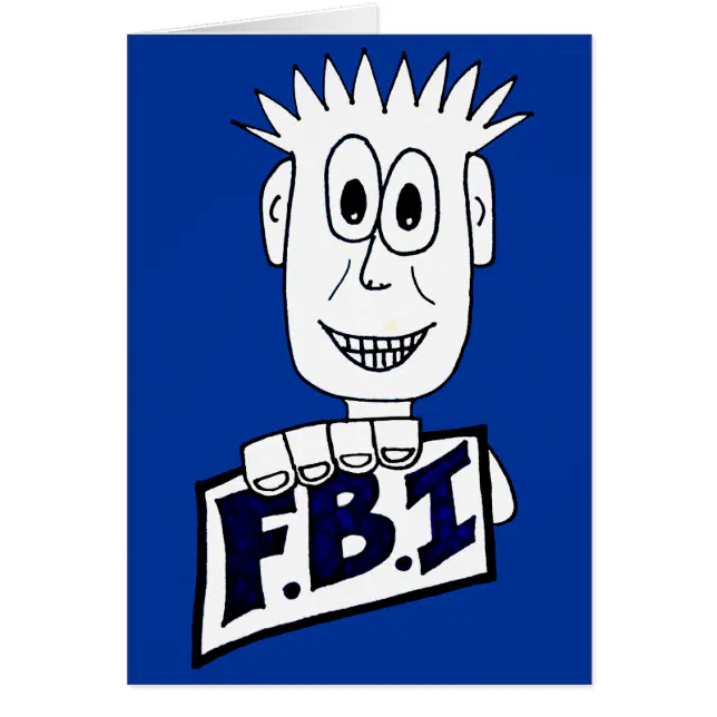 Cartoon FBI Agent | Zazzle