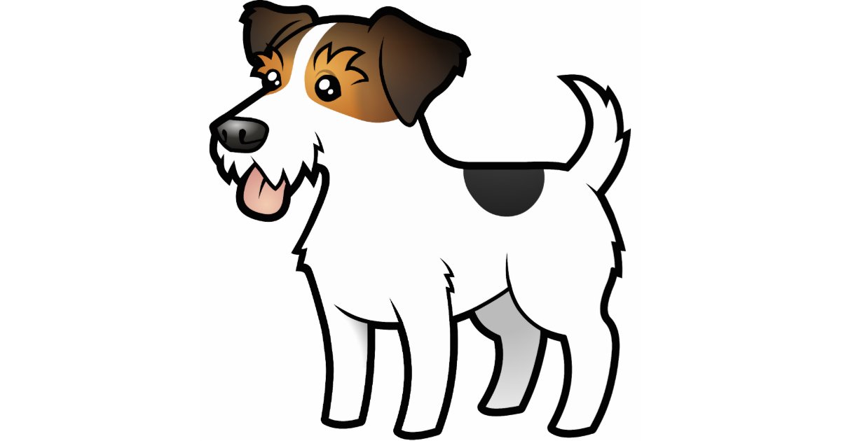 Cartoon Jack Russell Terrier Photo Sculpture Magnet | Zazzle