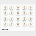 Cartoon Potato Baby Shower Classic Round Sticker | Zazzle