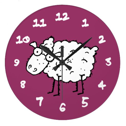 Sheep Wall Clocks | Zazzle UK