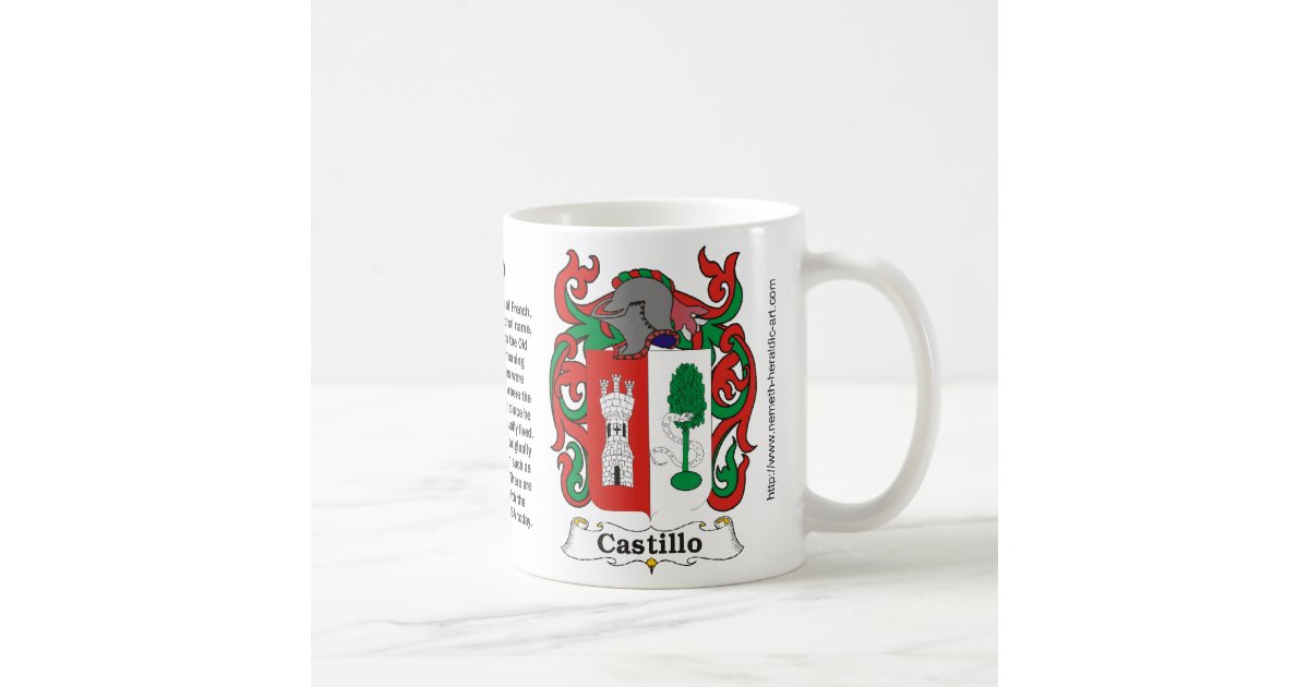 Castillo Family Coat of Arms Mug | Zazzle