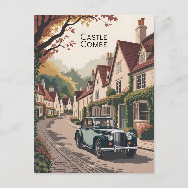Castle Combe vintage Postcard | Zazzle