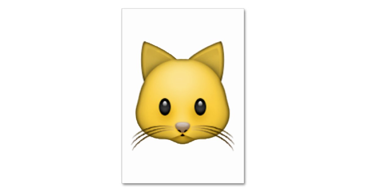 Cat - Emoji Table Number | Zazzle