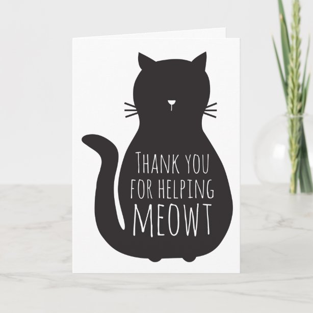 Cat Thank You Cards | Zazzle UK