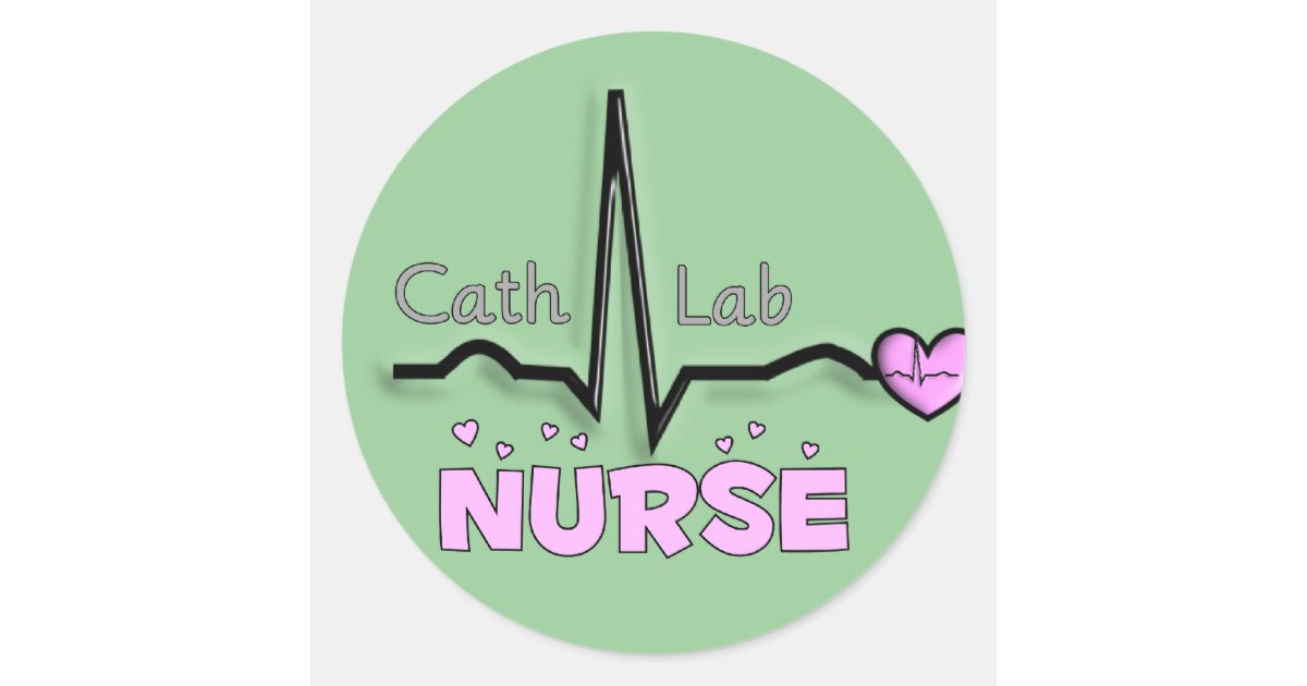 Cath Lab Nurse Gifts Classic Round Sticker | Zazzle