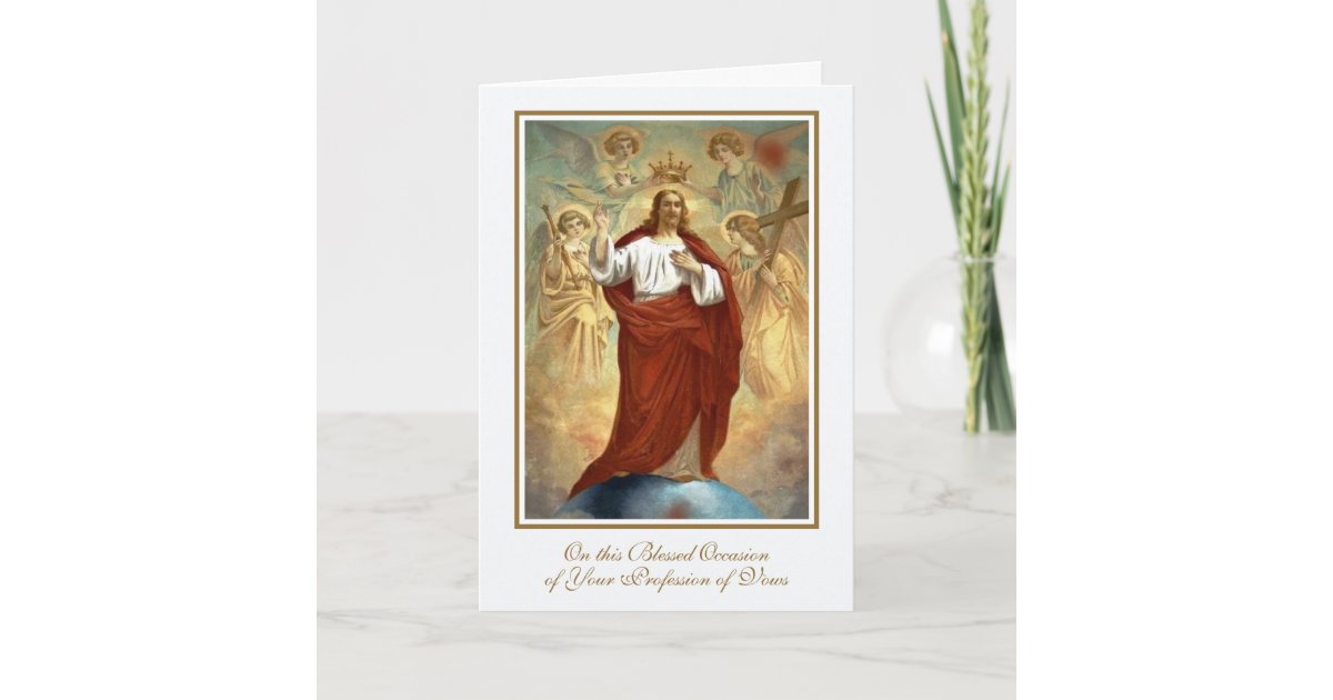 Catholic Nuns Religious Profession of Vows Card | Zazzle.co.uk