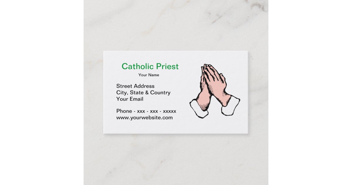 Catholic Priest Busness Card | Zazzle