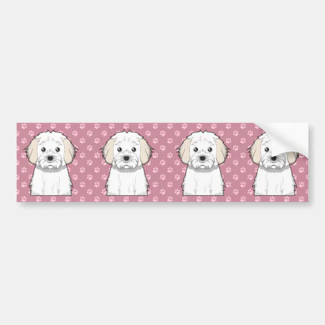 Cavachon Cartoon Bumper Sticker | Zazzle