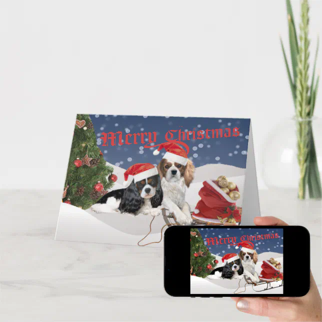 Cavalier King Charles Spaniel Christmas Cards | Zazzle