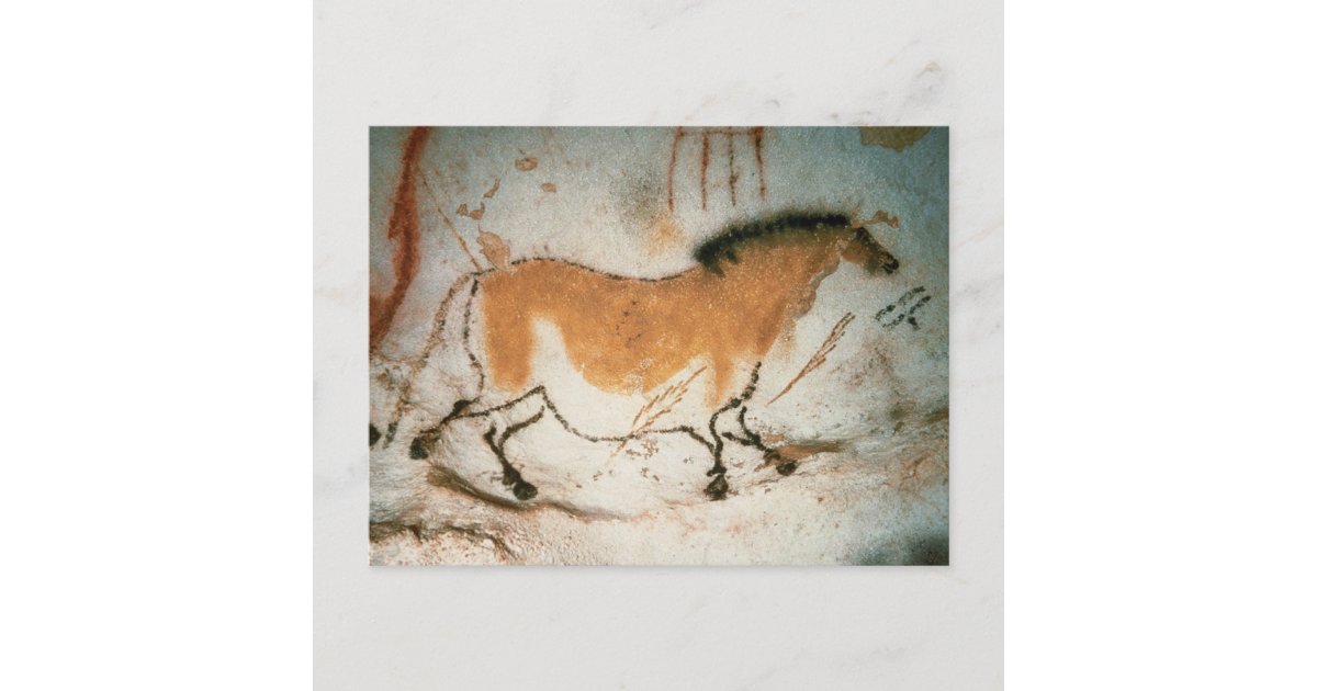 Cave drawings Lascaux French Prehistoric Postcard | Zazzle