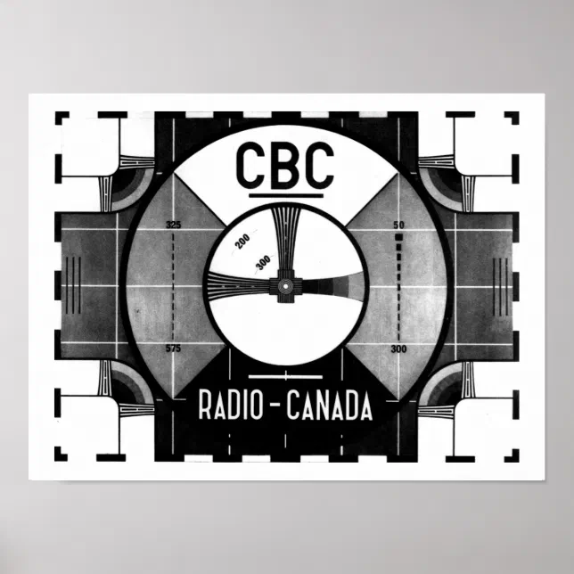 CBC Test Pattern Poster | Zazzle