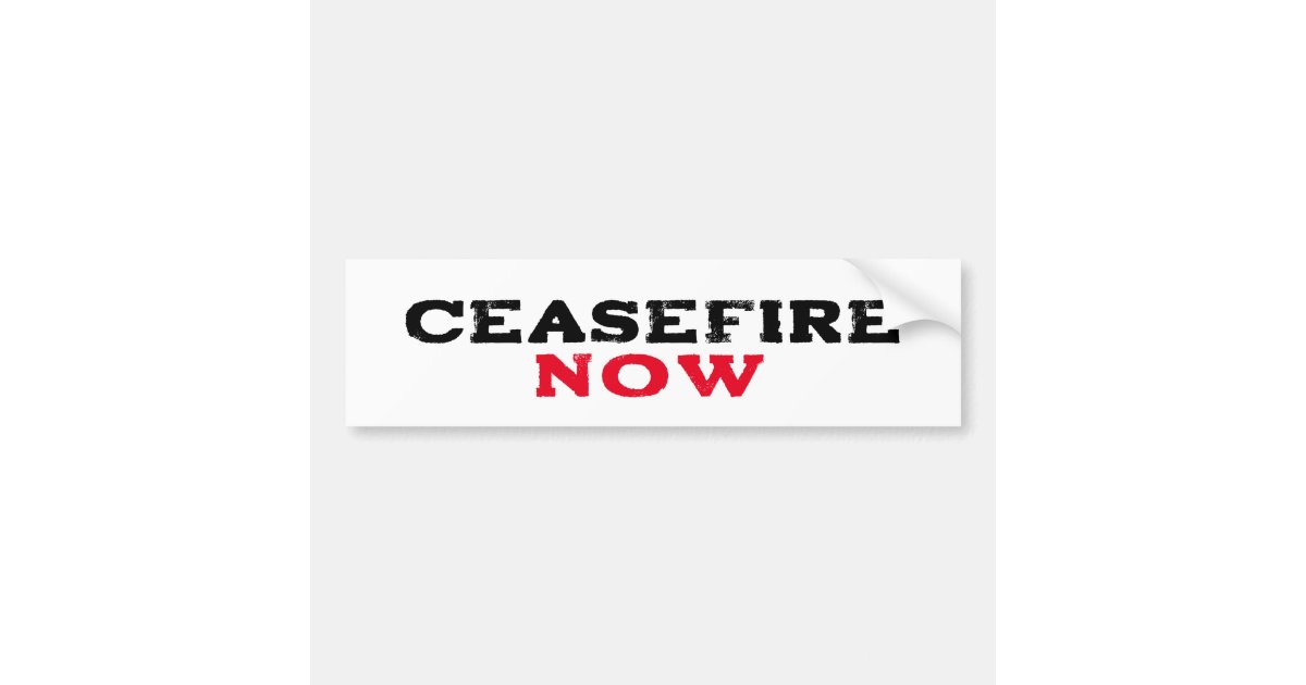 CEASEFIRE NOW FREE PALESTINE END GENOCIDE BUMPER STICKER | Zazzle