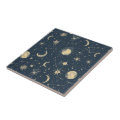 Celestial Constellation - Starry Night (3) Tile | Zazzle