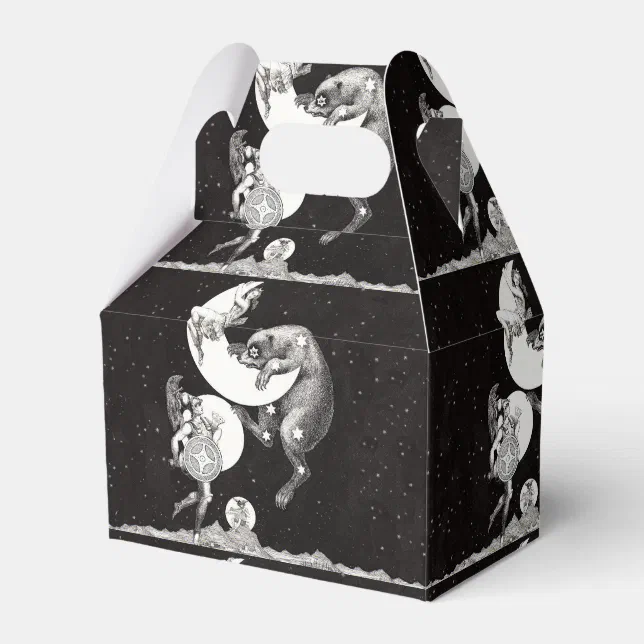 Celestial Moon Sky Universe God Night Illustration Favour Box | Zazzle