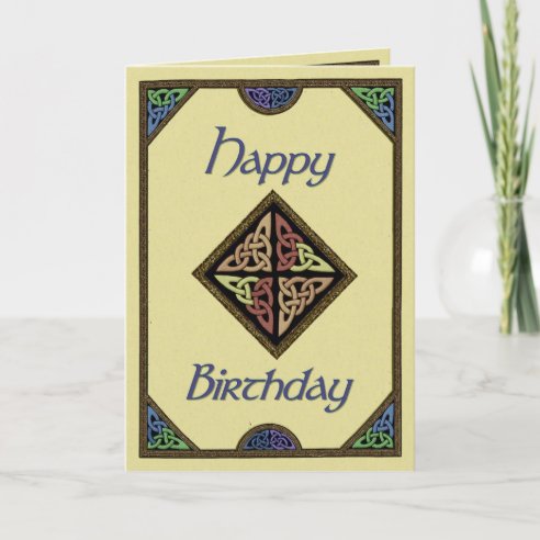 Celtic Birthday Cards | Zazzle UK