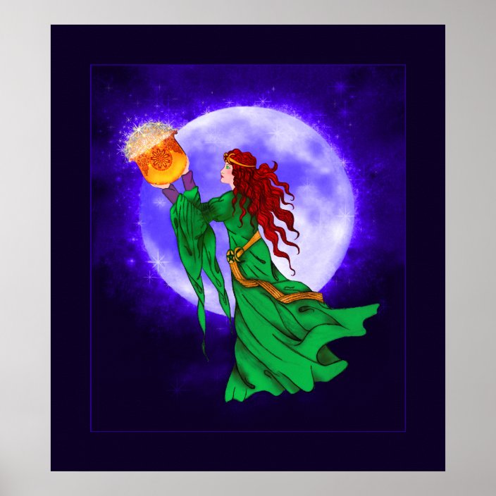 Celtic Goddess Cerridwen Poster | Zazzle.co.uk