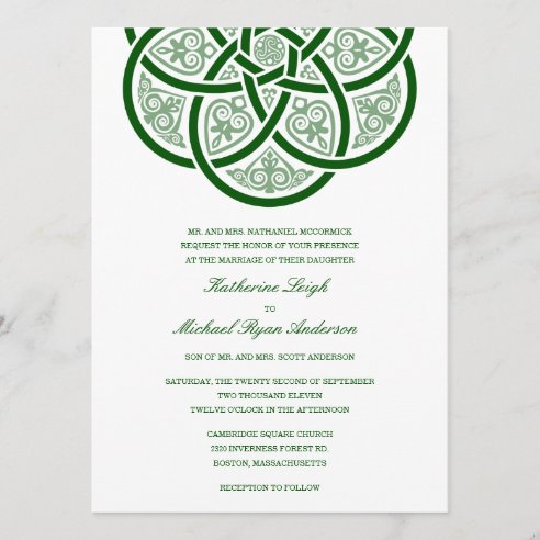Irish Wedding Invitations | Zazzle.co.uk