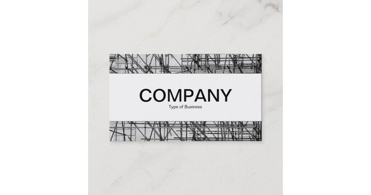 Centre Band - Scaffolding Business Card | Zazzle