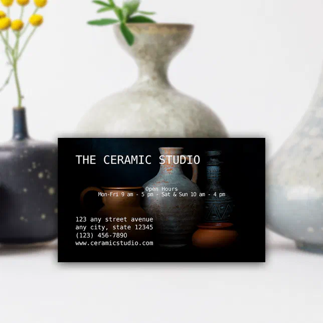 Ceramic Studio Business Card | Zazzle