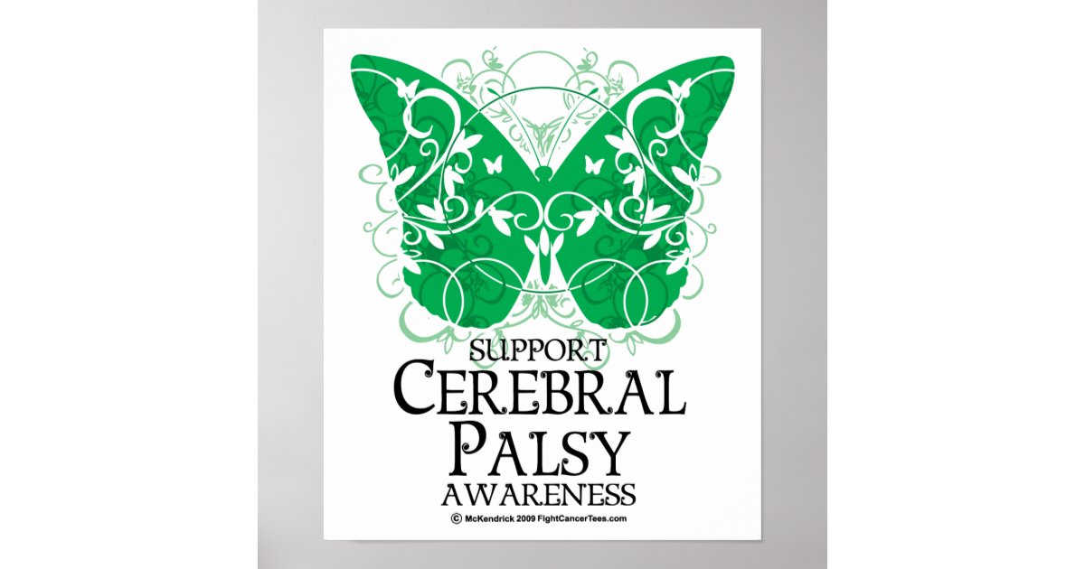Cerebral Palsy Butterfly Poster | Zazzle