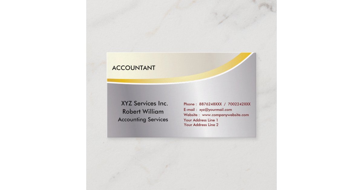 Certified Public Accountant Business card Modern | Zazzle