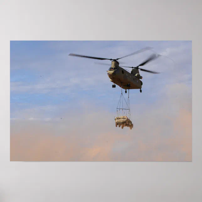 CH-47 Chinook Helicopter Poster | Zazzle