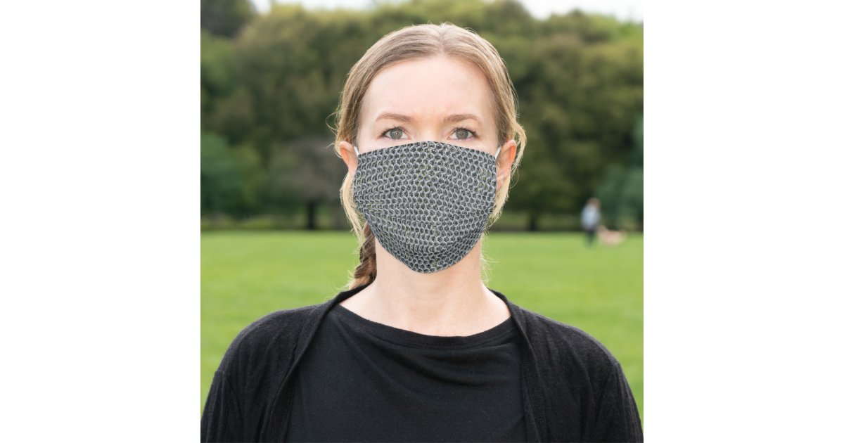 Chain mail cloth face mask | Zazzle