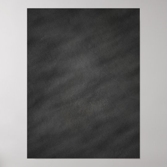 Chalkboard Background Grey Black Chalk Board Blank Poster | Zazzle.co.uk