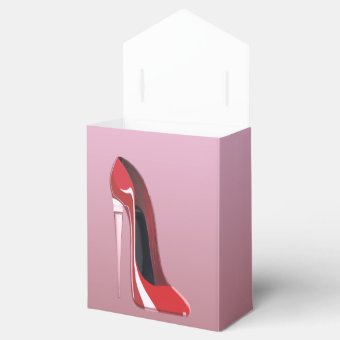Champagne Heel Red Stiletto Shoe Favor Box | Zazzle