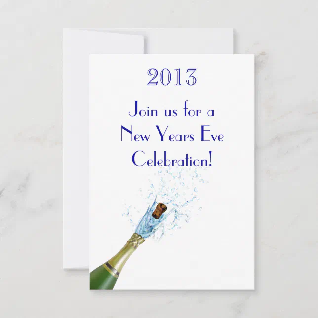Champagne Popping Invitation | Zazzle