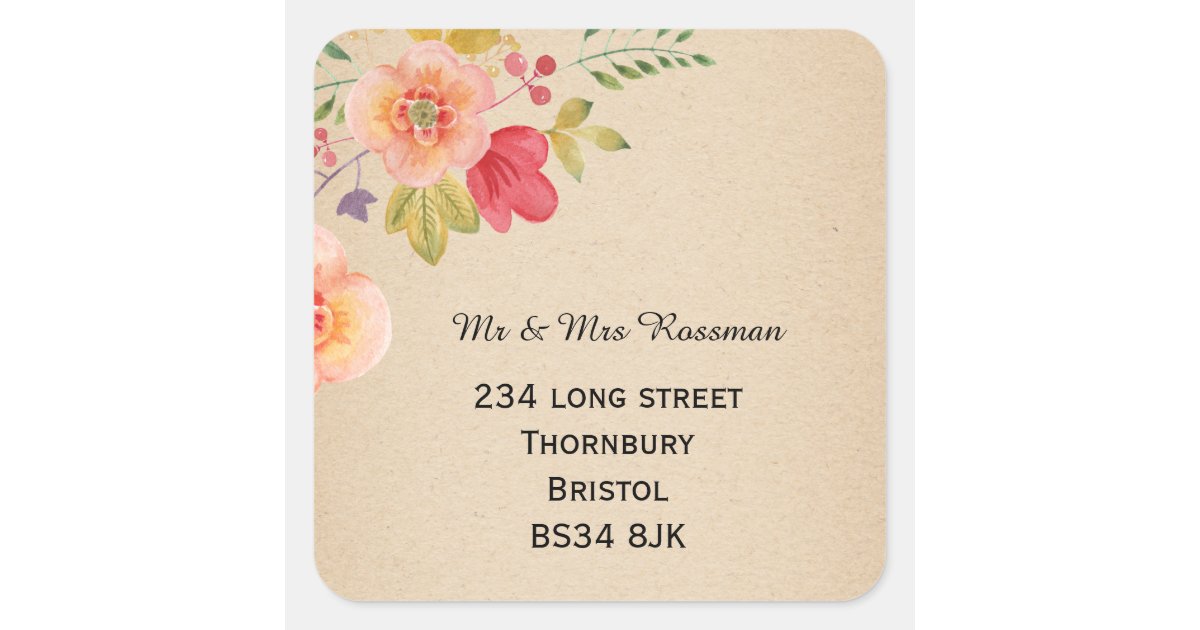 Change of address label sticker | Zazzle