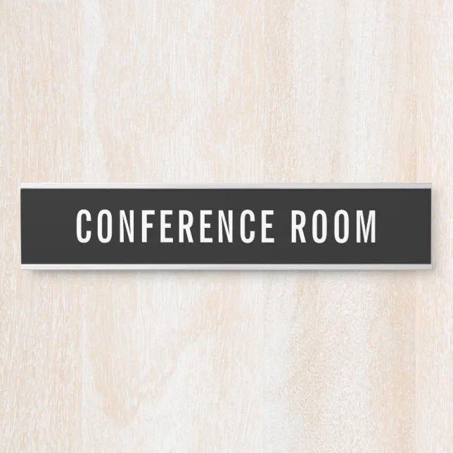Changeable Conference Room Sign Office Door Metal | Zazzle