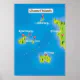 Channel Islands Map poster. Poster | Zazzle