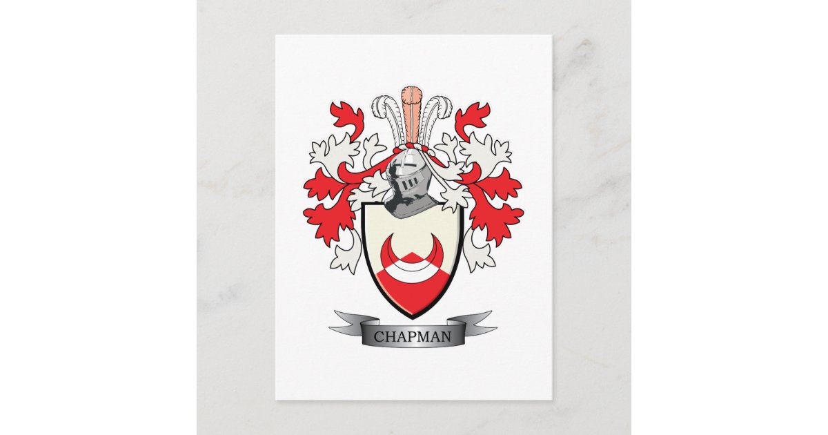 Chapman Coat of Arms Postcard | Zazzle