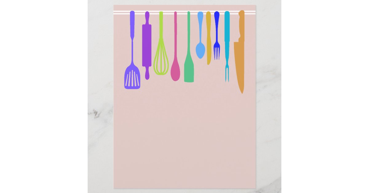Chapter Divider Pages for Recipe Binders | Zazzle