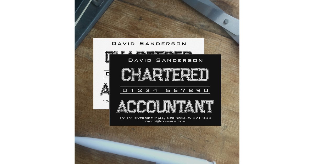 Chartered Accountant Business Card | Zazzle