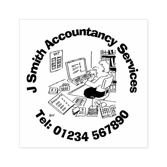 Chartered Accountants and Accountancy. Rubber Stamp | Zazzle.co.uk