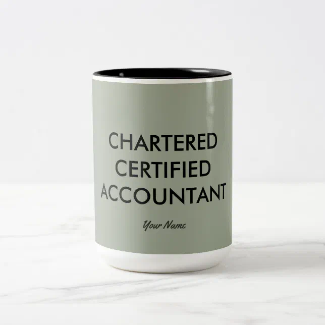 "Chartered Certified Accountant" Two-Tone Coffee Mug | Zazzle