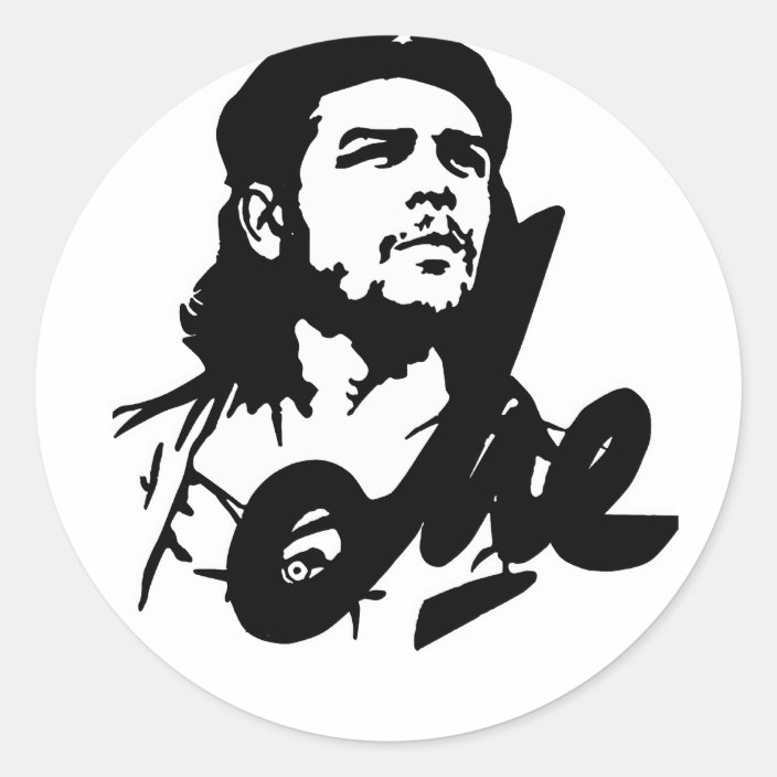 che guevara classic round sticker | Zazzle