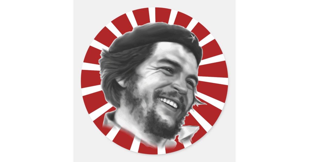 Che Guevara Classic Round Sticker | Zazzle