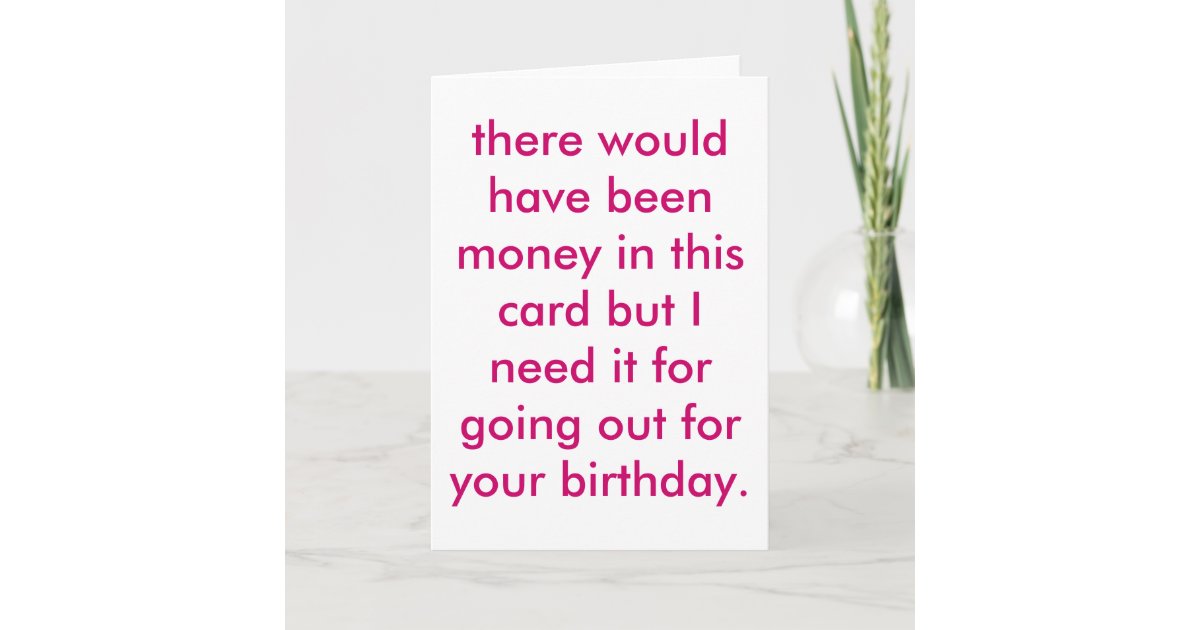 cheapskate birthday. card | Zazzle
